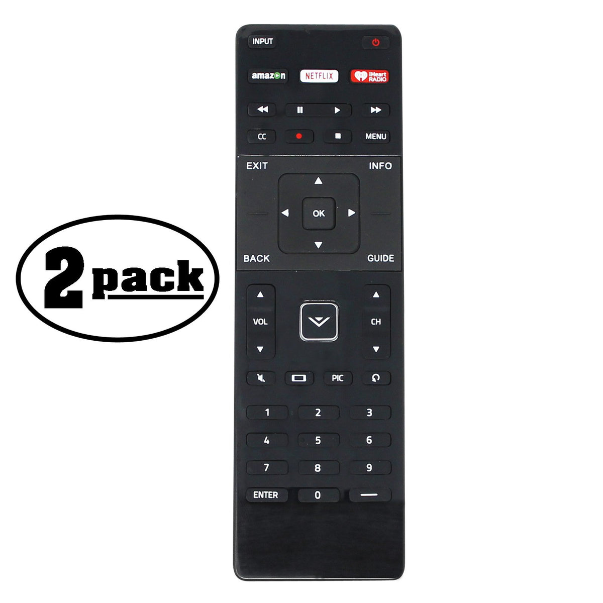 2-Pack Replacement D65-173D2 Smart TV Remote Control for VIZIO TV ...